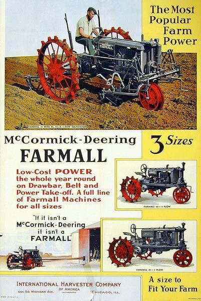 Farmall Tractor Advertising Poster | Poster | Wisconsin Historical Society