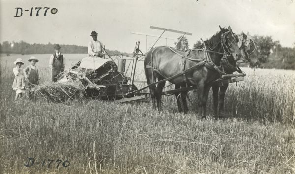 Deering Grain Binder | Photograph | Wisconsin Historical Society