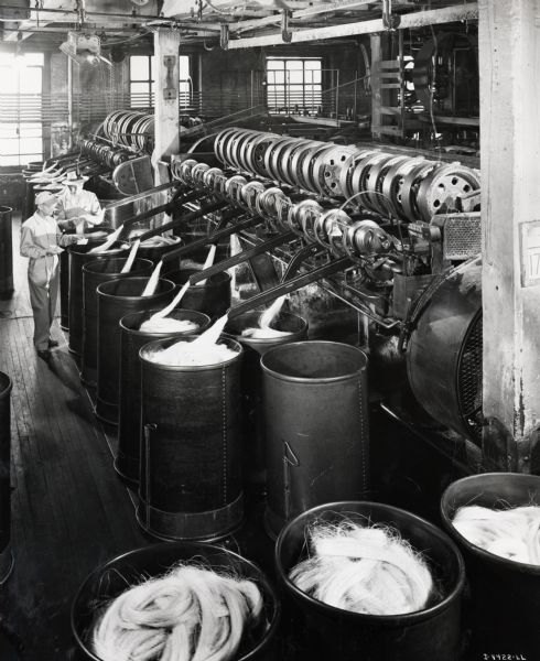 Processing Sisal at Twine Mill | Photograph | Wisconsin Historical Society