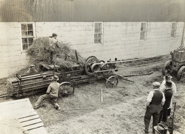 Engine Powered Hay Press | Photograph | Wisconsin Historical Society