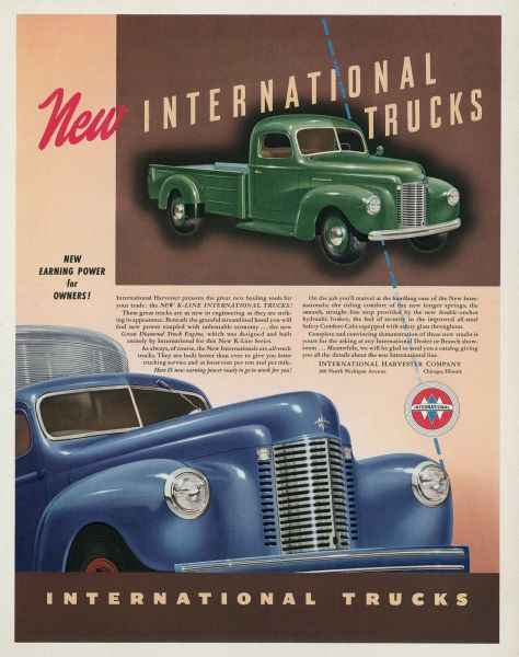 International K-Line Truck Advertising Proof | Print | Wisconsin ...