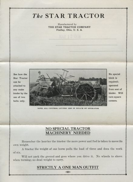 Star Tractor Advertisement | Print | Wisconsin Historical Society