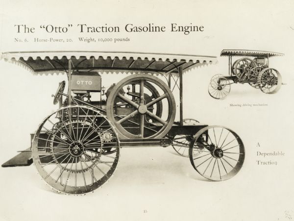 Otto Traction Gasoline Engine | Print | Wisconsin Historical Society