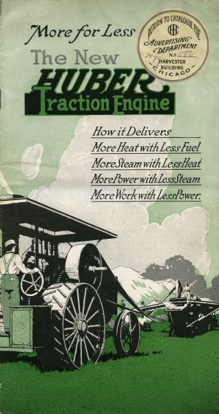 Huber Traction Engine | Book or Pamphlet | Wisconsin Historical Society