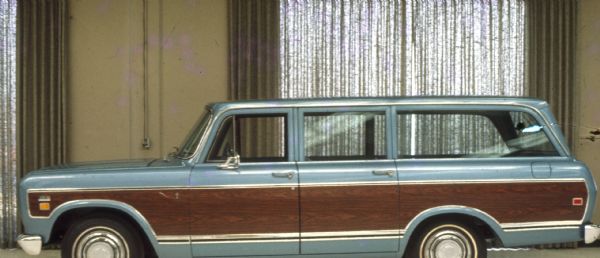 Blue Scout Wagon | Photograph | Wisconsin Historical Society