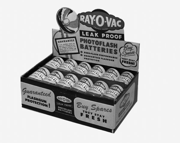Ray-O-Vac Batteries | Photograph | Wisconsin Historical Society