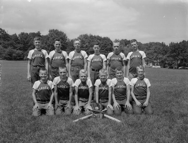 Borden's Midget Baseball Team | Photograph | Wisconsin Historical Society