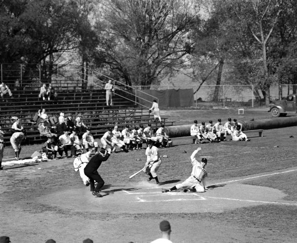Wisconsin vs. Purdue Baseball Game | Photograph | Wisconsin Historical ...
