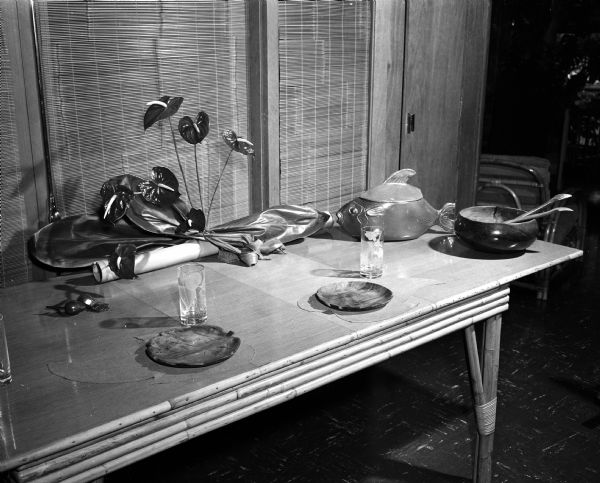 Table Settings | Photograph | Wisconsin Historical Society