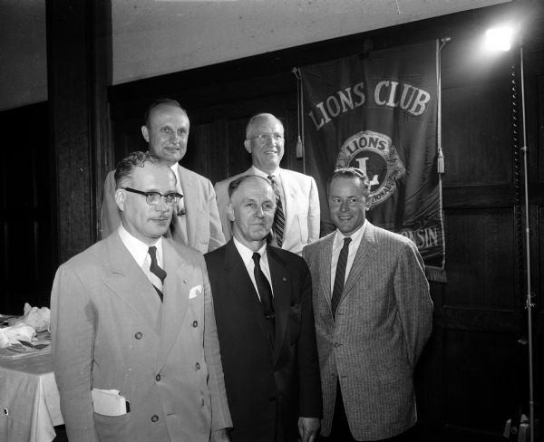 Lions Club Officers | Photograph | Wisconsin Historical Society