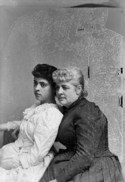 Portrait of Two Women | Photograph | Wisconsin Historical Society