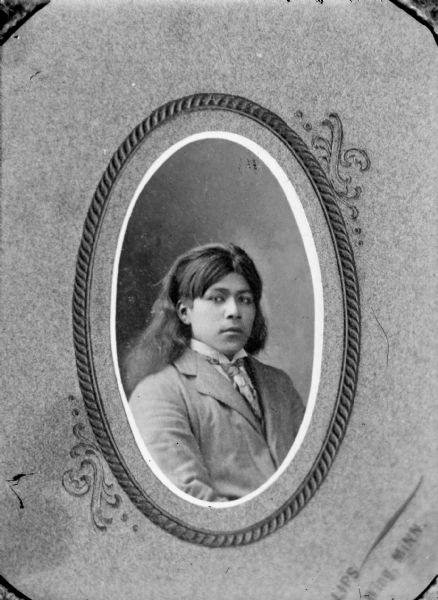 Copy Photograph of a Young Ho-Chunk Man | Photograph | Wisconsin ...