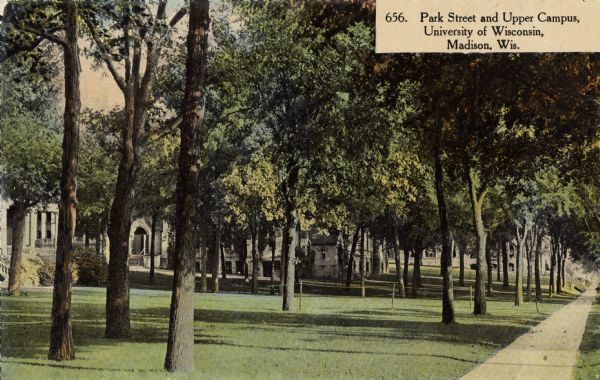 University of Wisconsin-Madison Campus along Park Street | Postcard ...