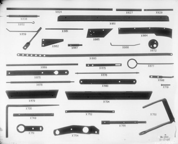 Chart of Agricultural Machinery Parts | Photograph | Wisconsin ...
