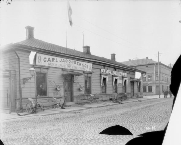 Jacobsen, Carl & Co. Dealership | Photograph | Wisconsin Historical Society