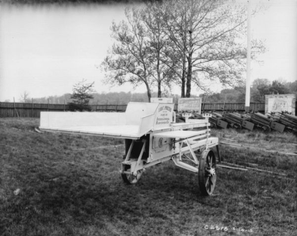 IHC Press in Yard | Photograph | Wisconsin Historical Society