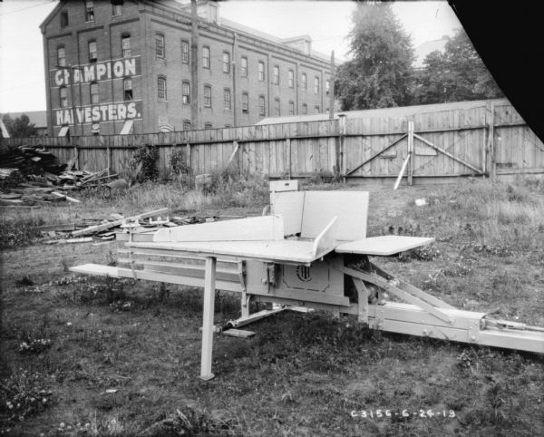 Hay Press at Springfield Works | Photograph | Wisconsin Historical Society