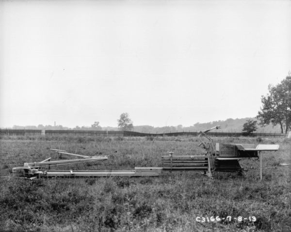 Hay Press at Springfield Works | Photograph | Wisconsin Historical Society