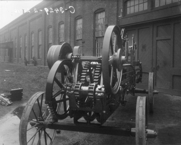 Powered Hay Press at Champion Works | Photograph | Wisconsin Historical ...