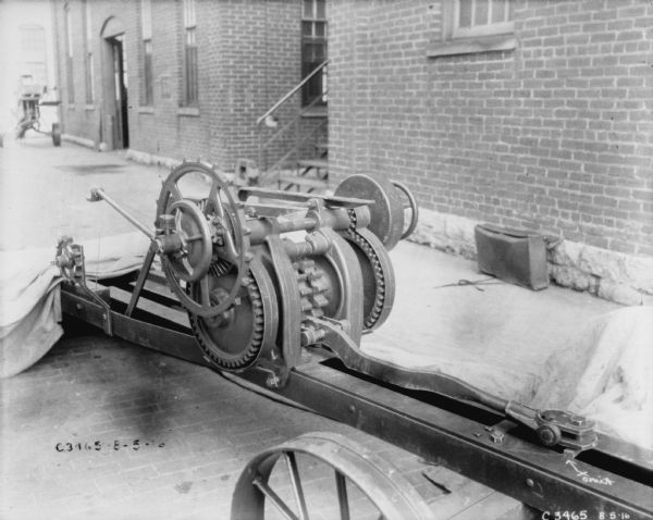 Powered Hay Press at Champion Works | Photograph | Wisconsin Historical ...