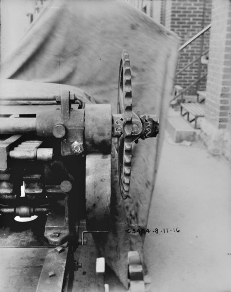 Powered Hay Press at Champion Works | Photograph | Wisconsin Historical ...