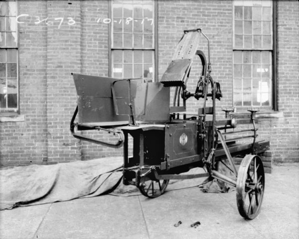 Powered Hay Press at Champion Works | Photograph | Wisconsin Historical ...