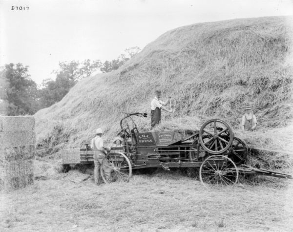 Baling Operation | Photograph | Wisconsin Historical Society