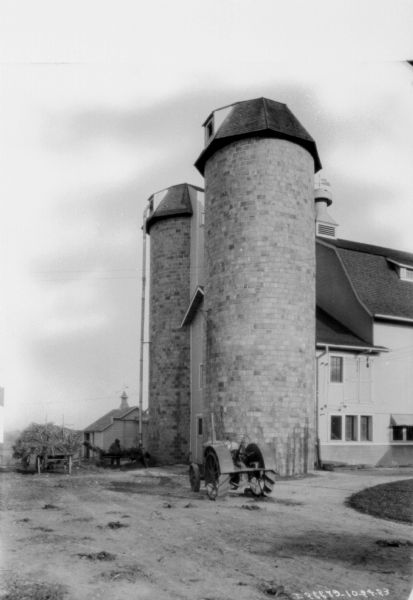 Filling Silo | Photograph | Wisconsin Historical Society