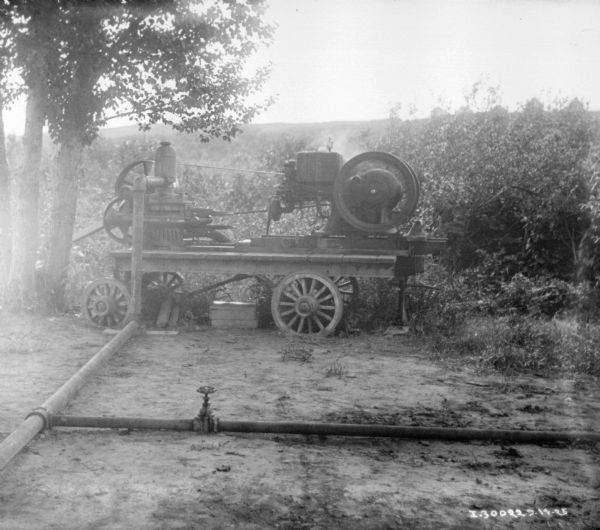 Engines Powering Irrigation | Photograph | Wisconsin Historical Society