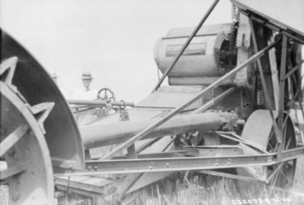 Tractor Drawn Harvester Thresher | Photograph | Wisconsin Historical ...