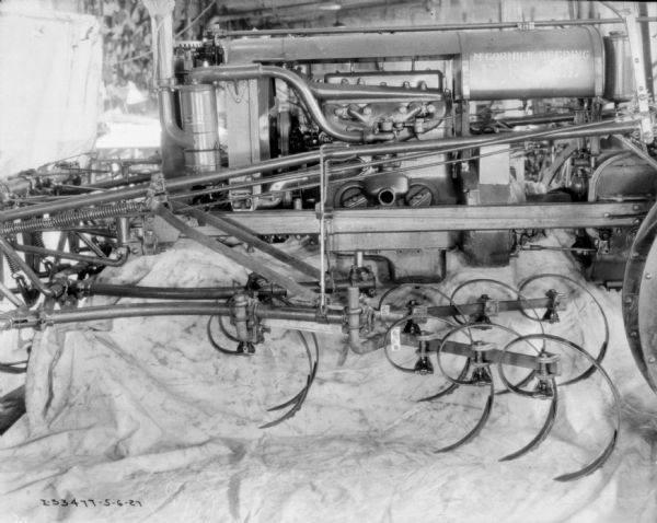 Cultivator on Tractor | Photograph | Wisconsin Historical Society