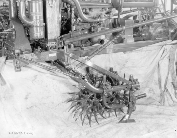 Cultivator on Tractor | Photograph | Wisconsin Historical Society