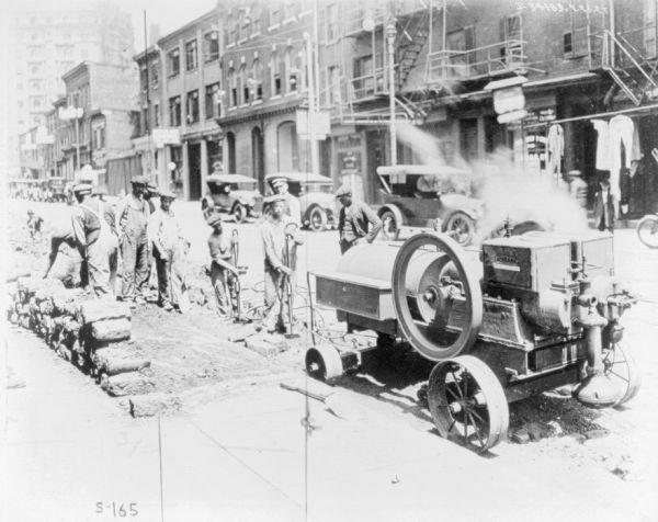 Men Working at Construction Site | Photograph | Wisconsin Historical ...
