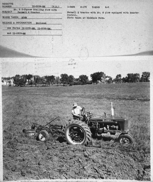 Farmall H Tractor | Photograph | Wisconsin Historical Society