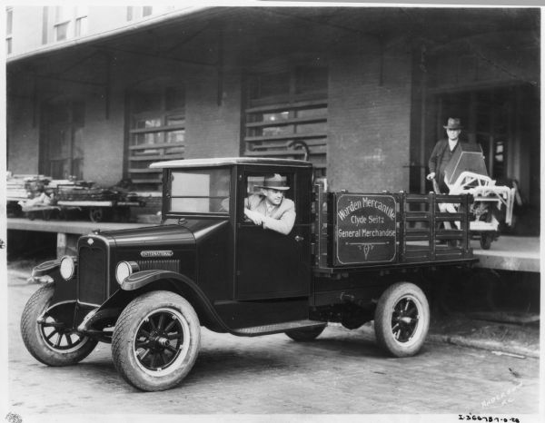 Men at Loading Dock | Photograph | Wisconsin Historical Society