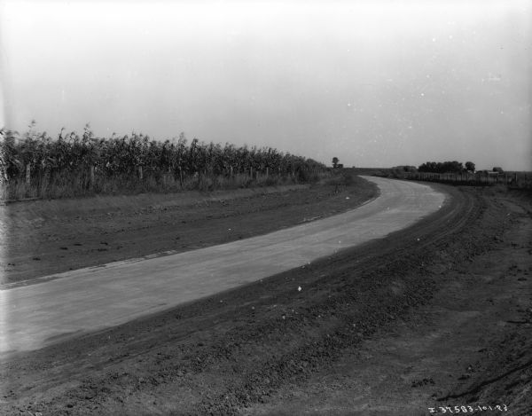 Laying Asphalt | Photograph | Wisconsin Historical Society