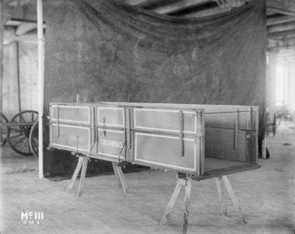 Columbus Wagon Part | Photograph | Wisconsin Historical Society