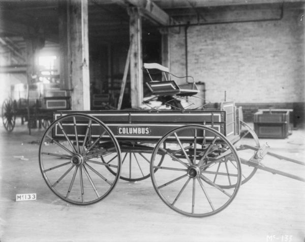 Columbus Wagon | Photograph | Wisconsin Historical Society