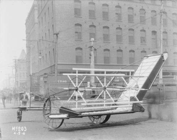 Push Binder Header | Photograph | Wisconsin Historical Society