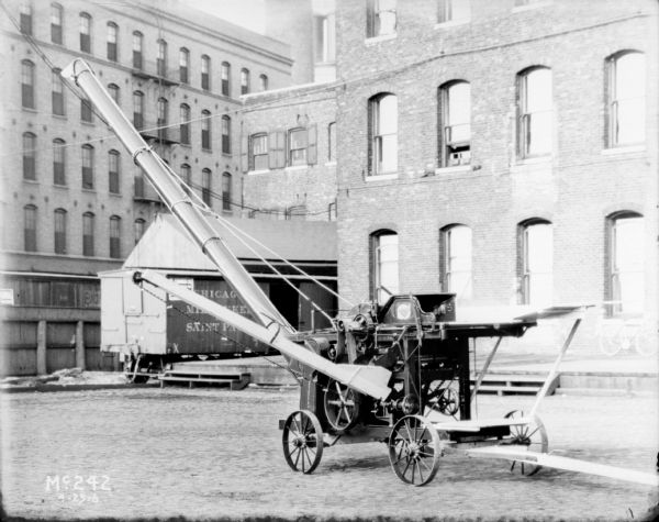Thresher at McCormick Works | Photograph | Wisconsin Historical Society