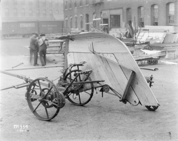 Reaper Outdoors at McCormick Works | Photograph | Wisconsin Historical ...