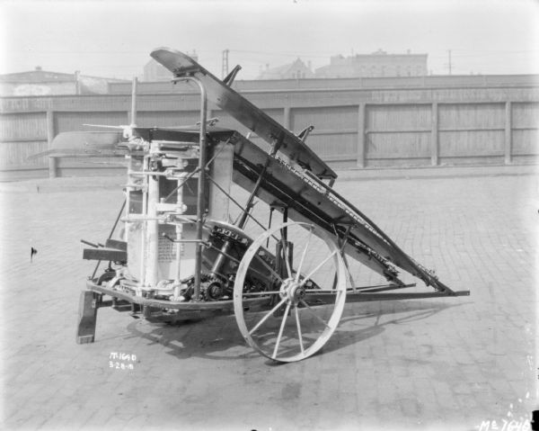 Corn Binder at McCormick Works | Photograph | Wisconsin Historical Society