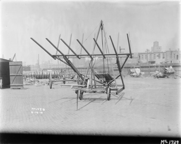 Sweep Rake at McCormick Works | Photograph | Wisconsin Historical Society