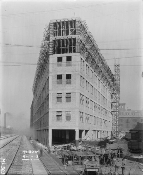 Yard at McCormick Works | Photograph | Wisconsin Historical Society