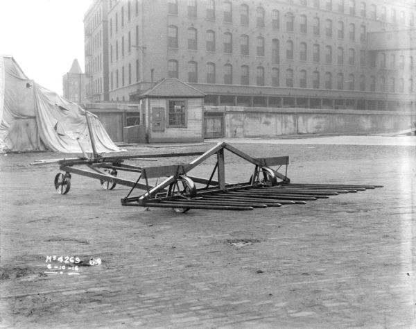 Sweep Rake at McCormick Works | Photograph | Wisconsin Historical Society