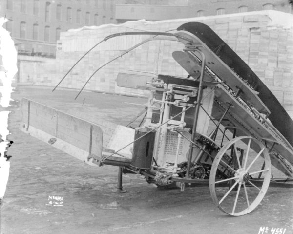 Corn Binder at McCormick Works | Photograph | Wisconsin Historical Society