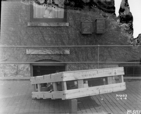 Machine Crated for Shipment | Photograph | Wisconsin Historical Society