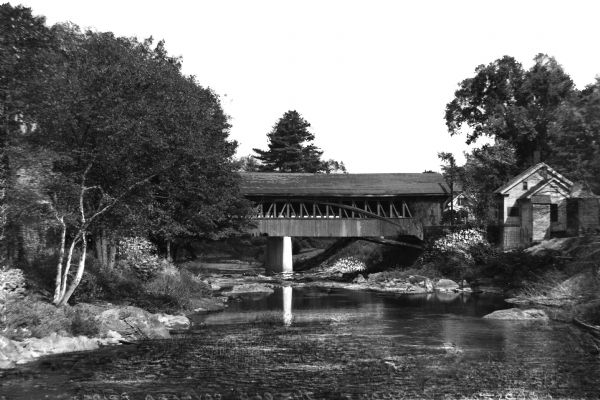 Old Covered Bridge | Photograph | Wisconsin Historical Society