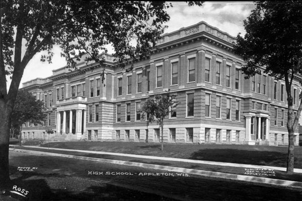 Appleton High School | Photograph | Wisconsin Historical Society