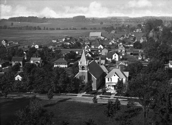 Elevated View of Town and Countryside | Photograph | Wisconsin ...
